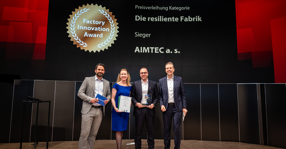 Aimtec wins 1st place in Factory Innovation Award 2024 | Aimtec